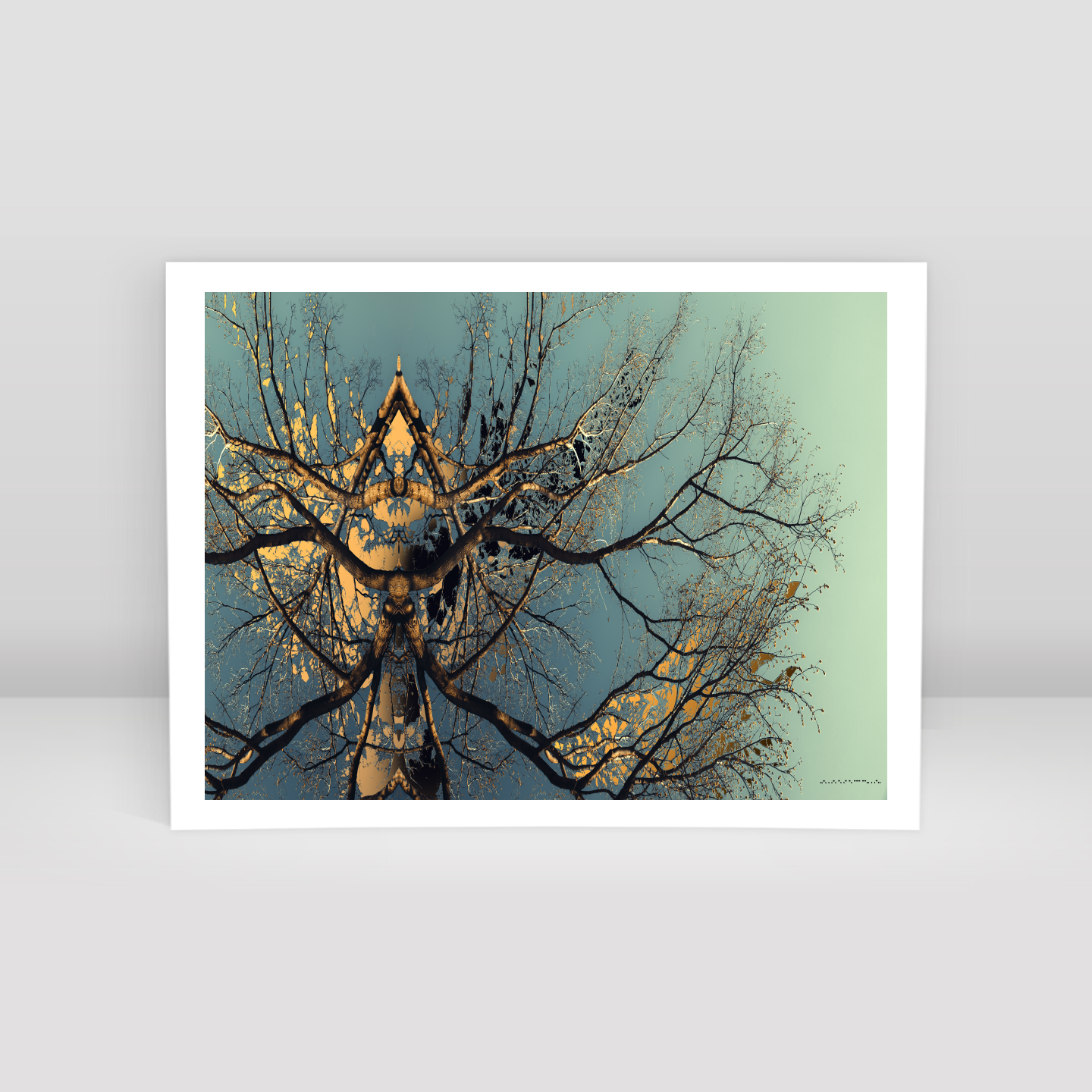 Symmetry Tree Branch Forest Expressionist Abstract Landscape No 13 - A ...