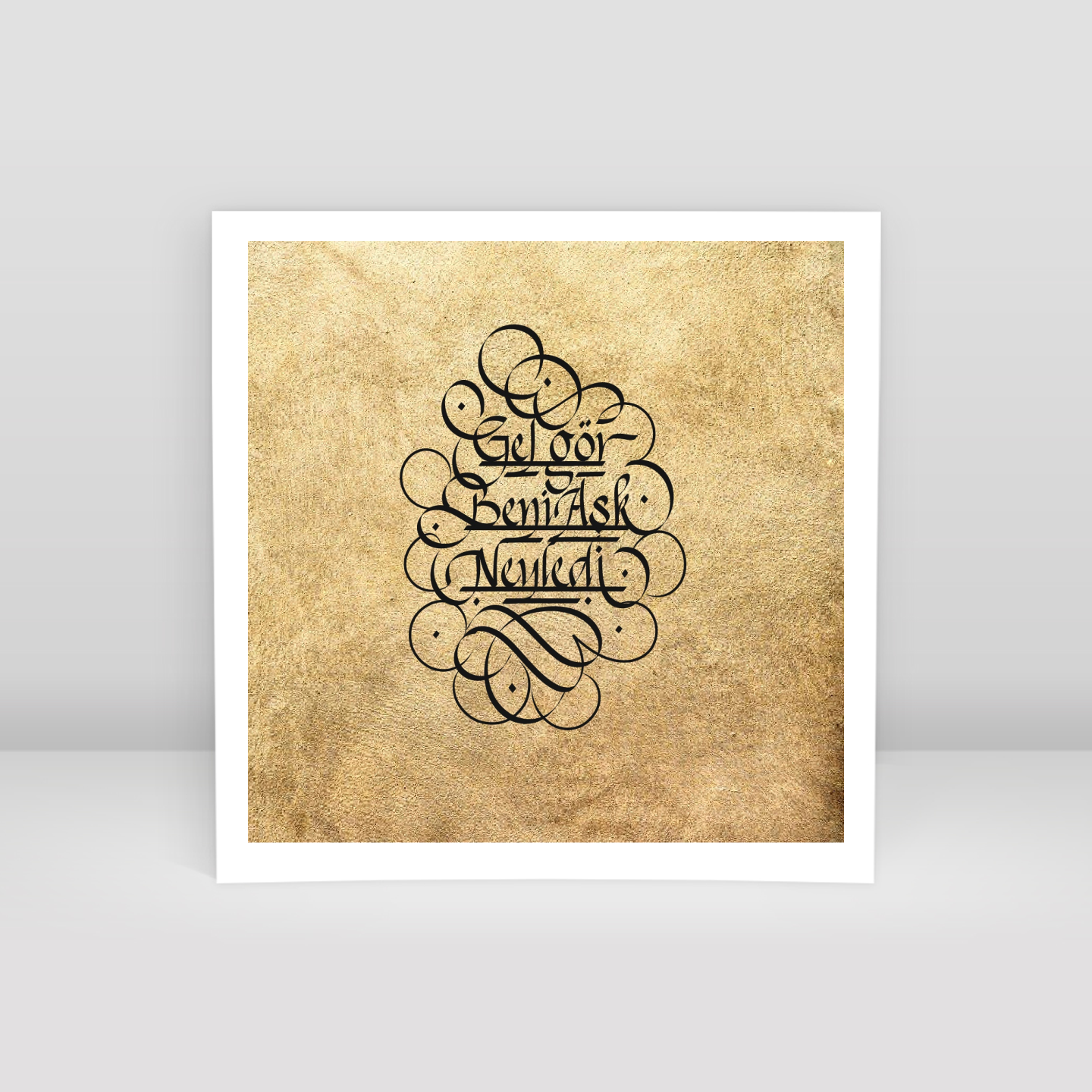 Come and See What Love Made Me Calligraphy stack - Art Print – ArtZula
