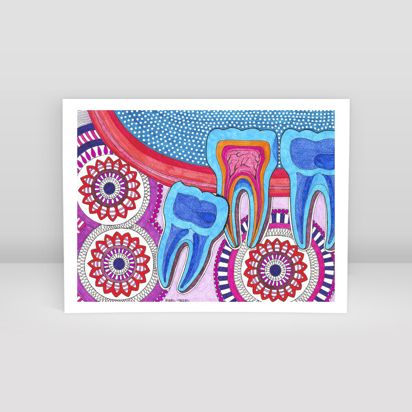 recessed wisdom tooth - Art Print – ArtZula